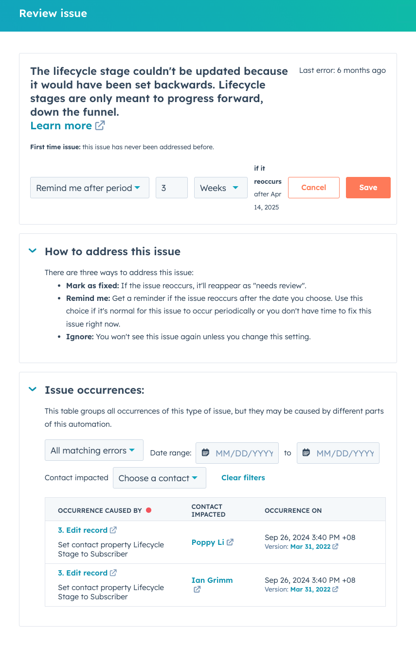 Troubleshoot common automation issues